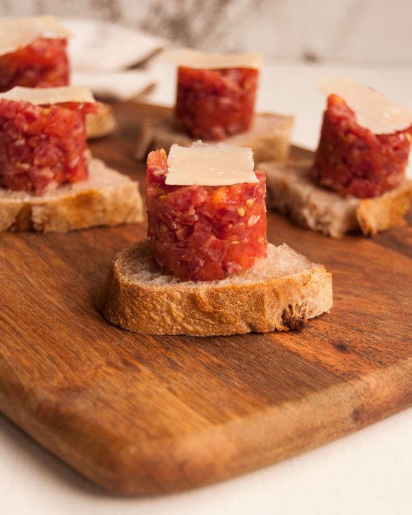 Tartar de fuet o secallona - La cuina dels Peris